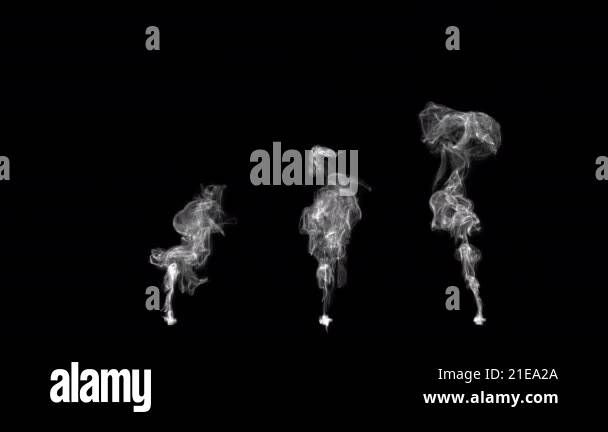 Nicotine cigarette smoke on transparent background with alpha channel Stock Video Footage - Alamy