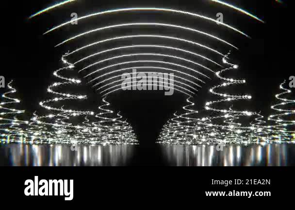 Exciting VJ loop on an abstract background with smooth flowing images ...