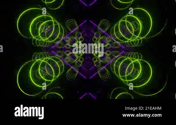 Exciting VJ loop on an abstract background with smooth flowing images ...