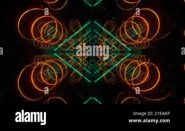 Exciting VJ loop on an abstract background with smooth flowing images ...