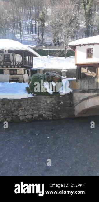 ETAR, GABROVO, BULGARIA - JANUARY 2, 2025: Winter view of Ethnographic ...