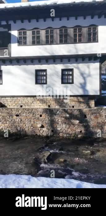 ETAR, GABROVO, BULGARIA - JANUARY 2, 2025: Winter view of Ethnographic ...