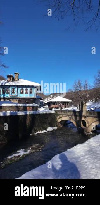 ETAR, GABROVO, BULGARIA - JANUARY 2, 2025: Winter view of Ethnographic ...