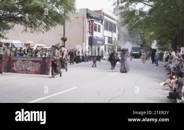Atlanta, GA / USA September 2, 2023: Creepy monsters and zombies walk ...