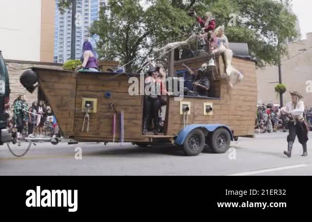 Atlanta, GA / USA September 2, 2023: People dressed as pirates and ...