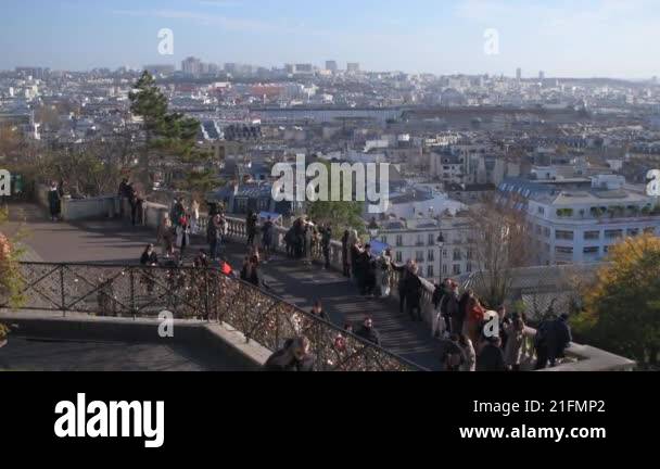 Paris, Montmartre, France - December 6 2024: Crowd of people ...