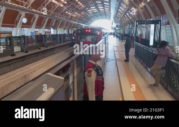 December 18 2024 The Jakarta Lrt Station Is A Dynamic Hub Where