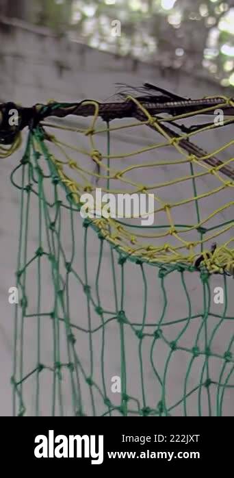 Scoring Moment: Soccer Ball Moving the Net in Close-Up - 4K Vertical ...