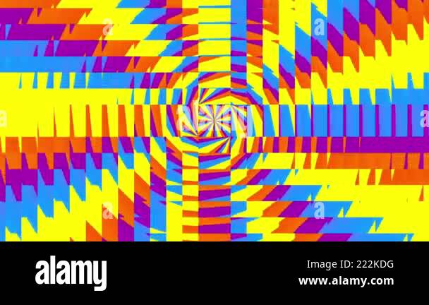 Abstract Retro Multi Color Shape Pattern Background Loop Stock Video ...