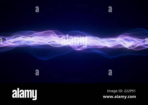 Purple energy flow, futuristic energetic particle background, wave and ...