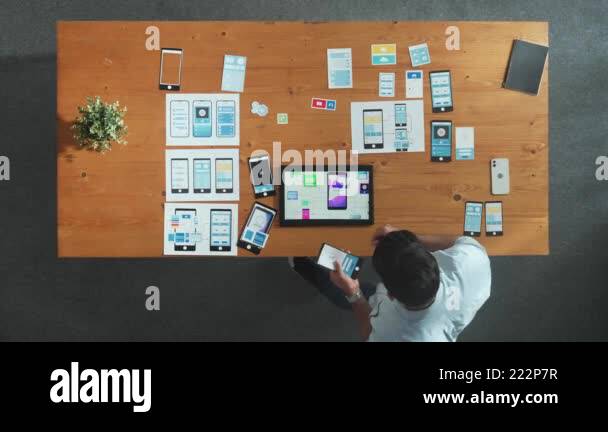 Top view of smart manager choose or select icon for Ux Ui design and ...