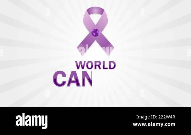 World Cancer Day background 4k video, World Cancer Day motion ...