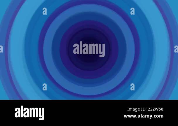 Animated video of Blue circle jitter and counter clockwise background ...