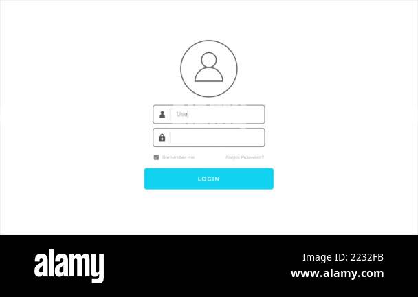 Customer login panel. Users input their password for accessing their accounts securely. 4K ...