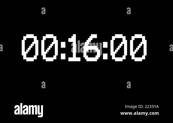 20 seconds countdown timer with white digital timer suitable for time ...