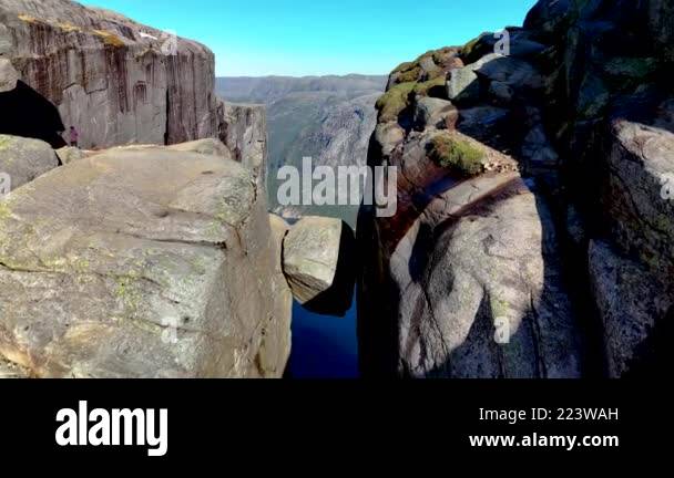 Norway majestic landscape featuring towering cliffs and unique rock ...