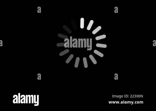 Animation of loading spinner is a dynamic visual element that indicates ...