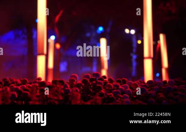 Light and sound show and colorful flower garden decoration at the ASEAN ...