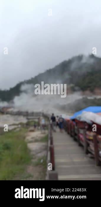 escape from the condition of the active crater containing boiling ...