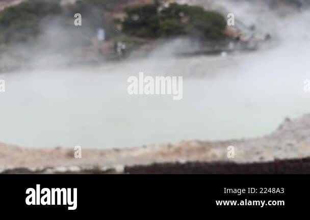 escape from the condition of the active crater containing boiling ...