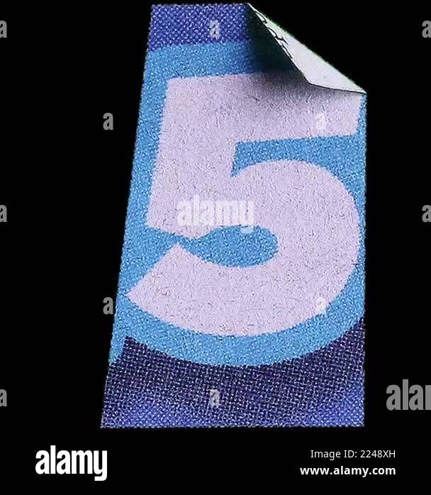 torn paper with number 4 6 5 on black background, copy space Stock ...