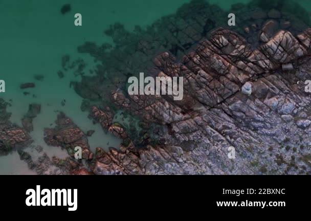 Ragged Coastline Of Muxa Coastal Town In The Province of A Corua In ...