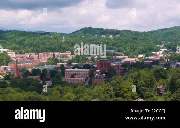 Historic American architecture of Boone, old historical town in North ...