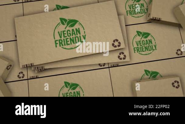 Vegan friendly healthy diet box production line. Organic vegetarian bio ...