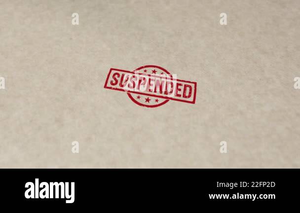 Suspended stamp and hand stamping impact animation. Blocked and ...