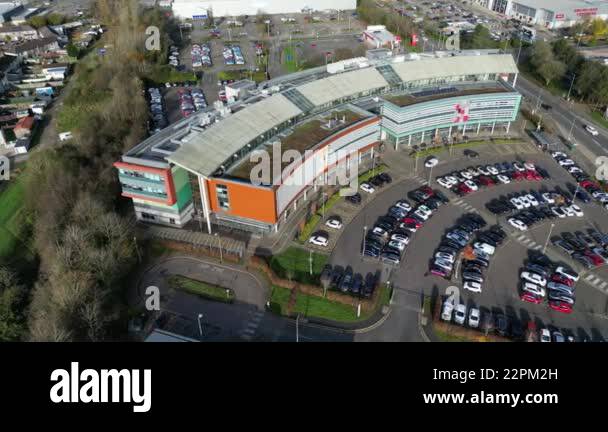 Nantgarw, near Cardiff, Wales, UK - 12 November 2024: Aerial view of ...