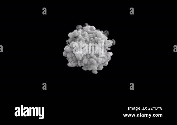 Smoke, steam explosion or puff animation Stock Video Footage - Alamy