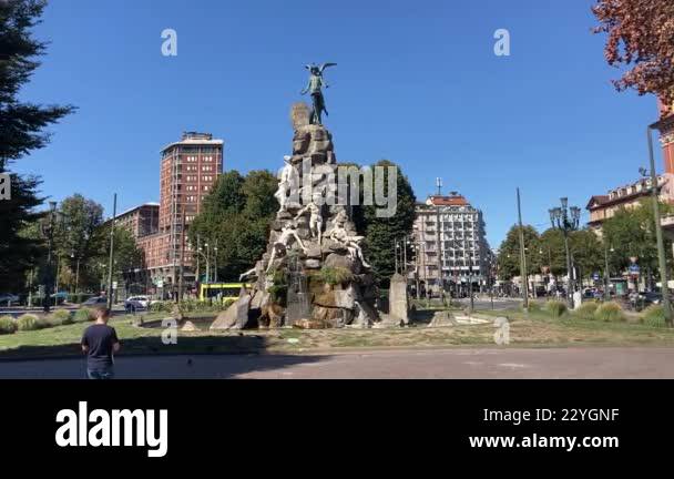 Turin: September 21st 2022: Buildings and streets in Turin. Italian ...