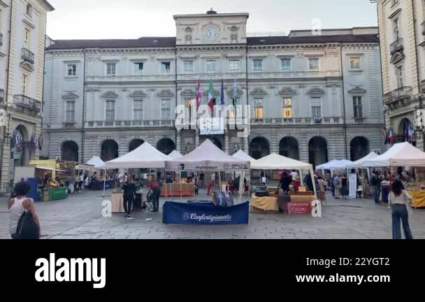 Turin: September 21st 2022: Buildings and streets in Turin. Italian ...