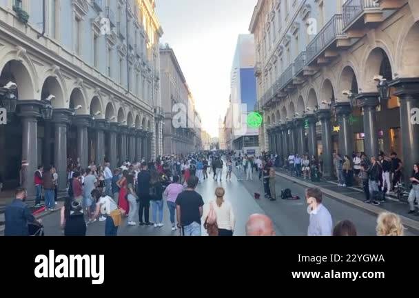 Turin: September 21st 2022: Buildings and streets in Turin. Italian ...