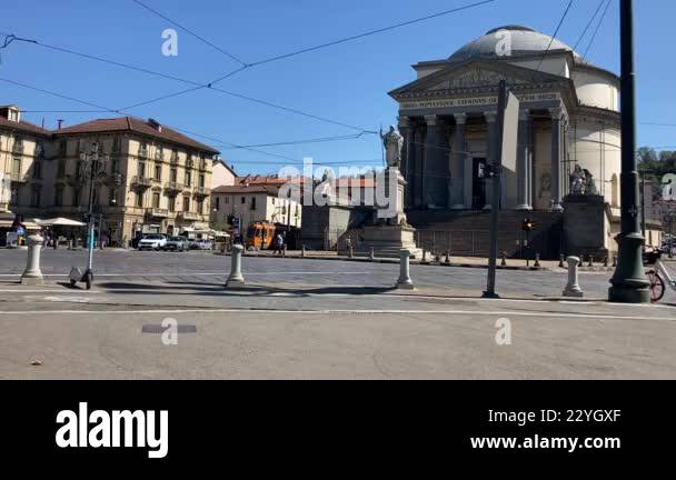 Turin: September 21st 2022: Buildings and streets in Turin. Italian ...