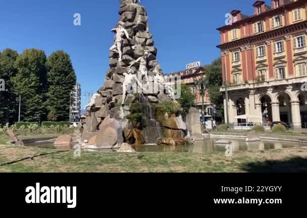 Turin: September 21st 2022: Buildings and streets in Turin. Italian ...