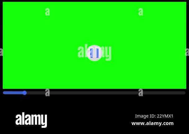 video player animation on green screen background Stock Video Footage ...