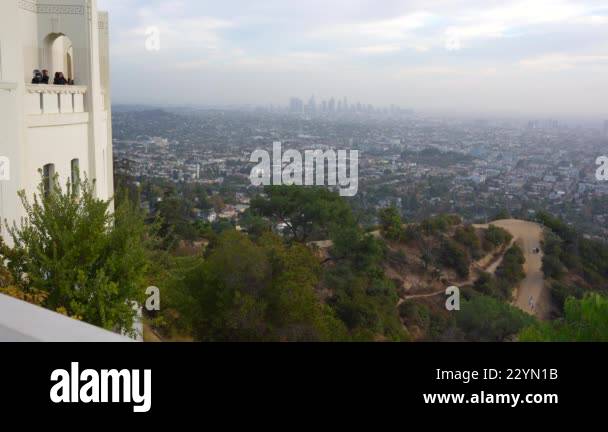 Los Angeles, California - December 14, 2024: Visitors enjoying the view ...