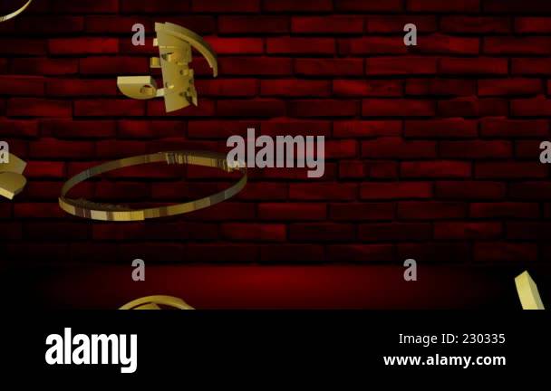 bonk coin crypto currency shatter effect green screen background Stock ...