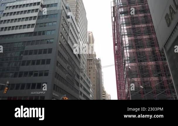 New York City, New York, USA - 08.01.2024: A view of towering high-rise ...