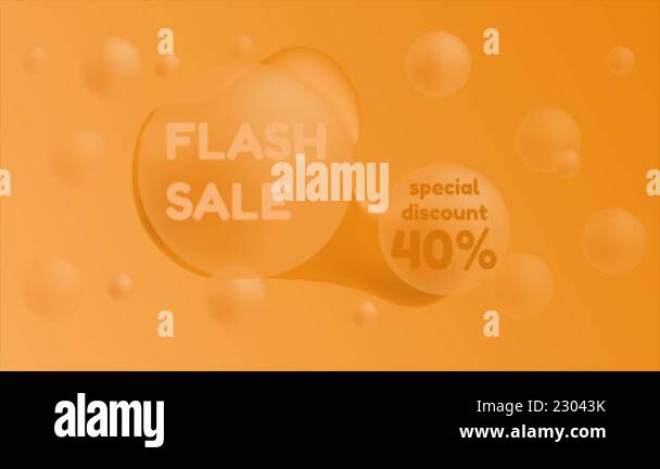 Animation of flash sale banner background with honey liquid style ...