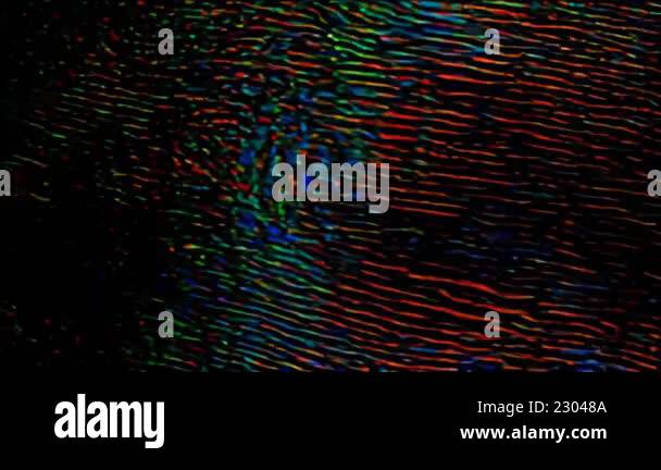 Electronic chaos Glitchy static digital TV noise and signal disruption ...