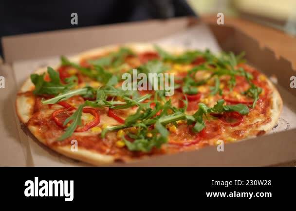 Pizza resting on pizzeria Stock Videos & Footage - HD and 4K Video ...