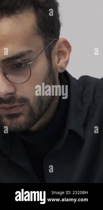 Man Working Computer Class, hardworking man working on computers screen ...