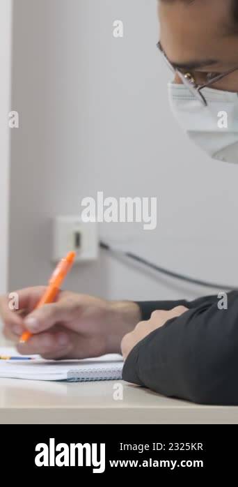 Student Pandemic Work, computer screen study in pandemic, hardworking ...