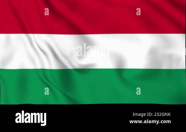 Hungary Waving Flag, Hungary Flag, Flag of Hungary Waving Animation ...