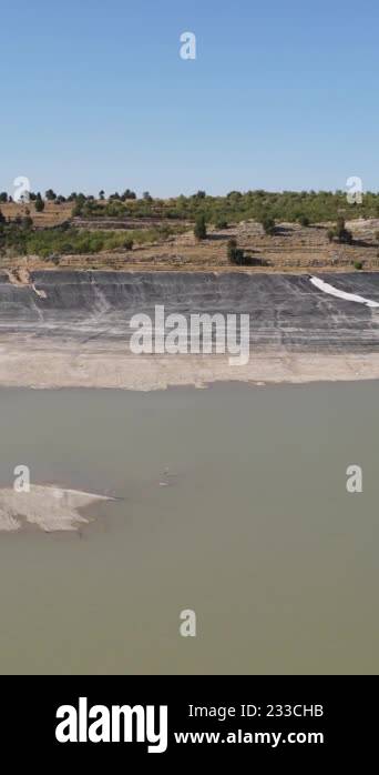 Aerial Irrigation Pool, artificial irrigation pond, water storage ...