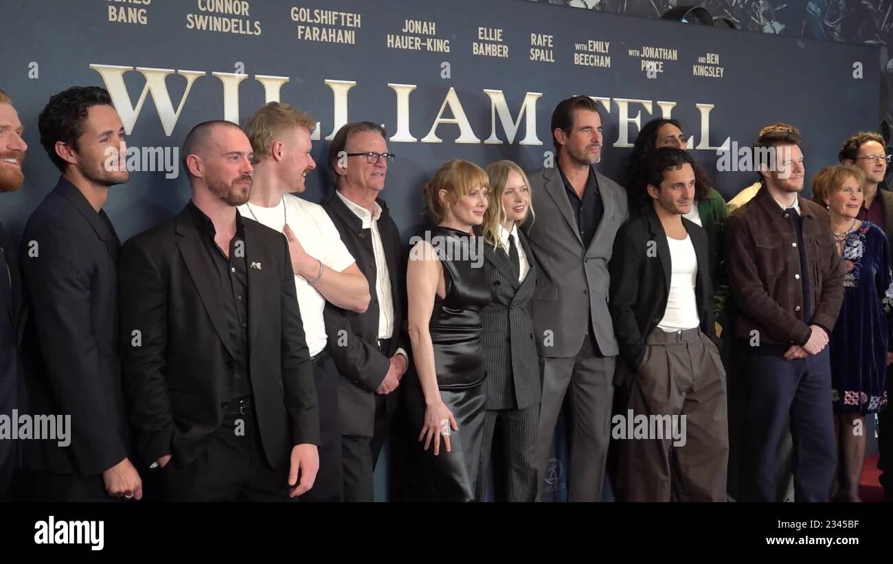Cast of William Tell arrive for London Premiere Stock Video Footage - Alamy