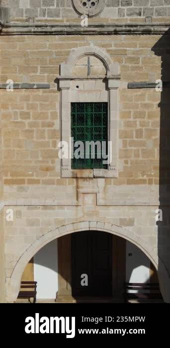 Drone view of Esentepe Mosque, an important religious place of Cyprus ...