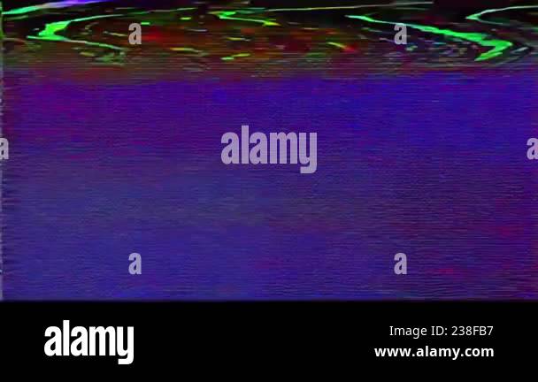 Electronic chaos Glitchy static digital TV noise and signal disruption ...